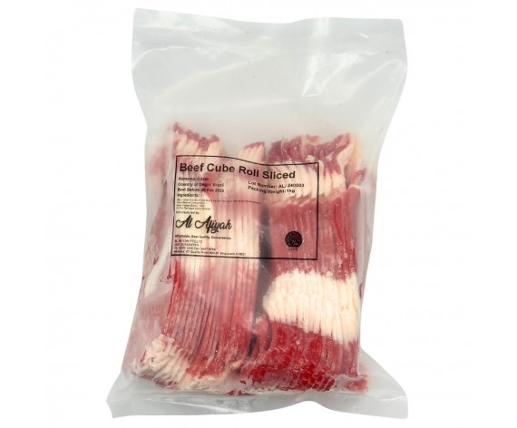 Beef Cube Roll Sliced 0.3cm | 1kg | 肋眼牛肉片 | BR | S.S. Kim Enterprises ...