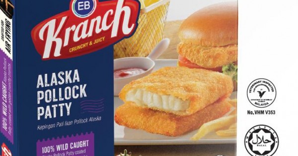 EB Kranch | Alaska Pollock Patty | 4pcs | 270gm | 更加好阿拉斯加鳕鱼汉堡 | MY